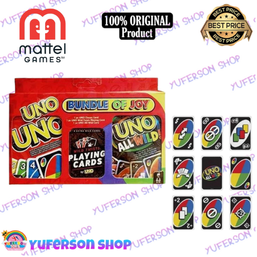 Jual UNO Bundle of Joy Uno Game Card PLAYING CARDS ALL WILD HXF75 ...