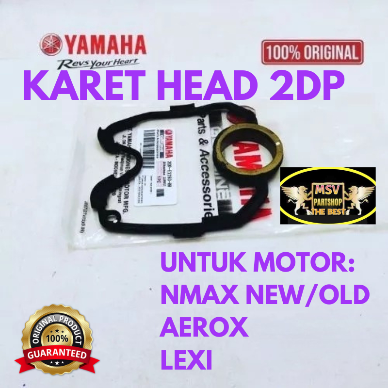 Jual KARET HEAD KODE-2DP ORIGINAL YAMAHA YGP SEAL HEAD GASKET N MAX NEW ...