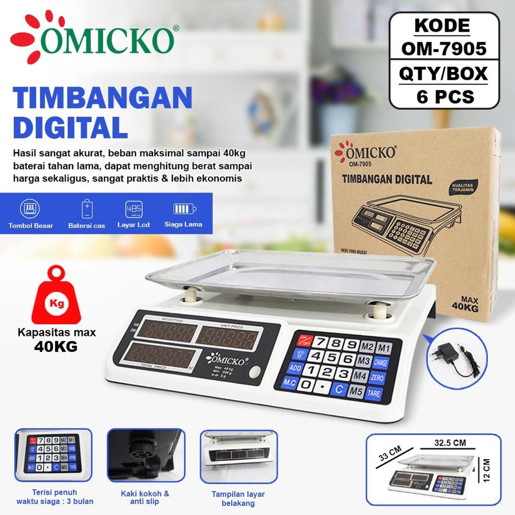 Jual Omicko Timbangan Digital Buah 40Kg Timbangan Laundry Timbangan ...