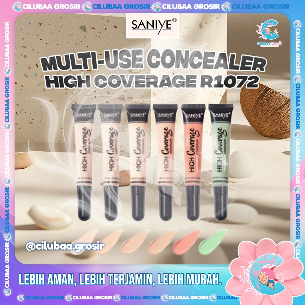 Jual SANIYE Multi-use Concealer Waterproof High Coverage R1072 || Full ...