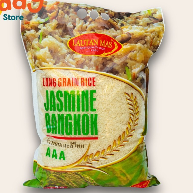 Jual Beras Thailand Premium AAA Jasmine Bangkok 5kG | Shopee Indonesia