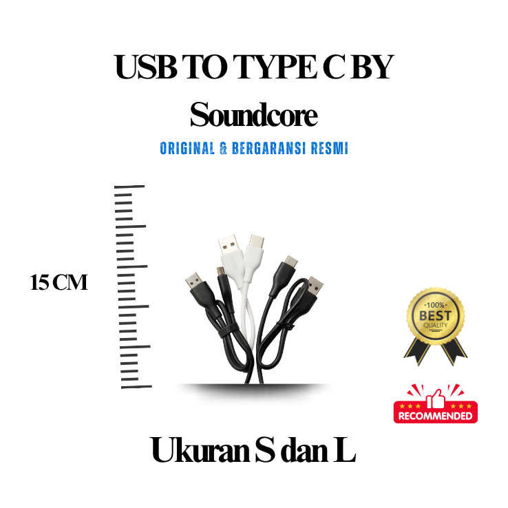 Jual Kabel Charger Kabel Power Bank Anker TWS Soundcore Kabel Anker ...