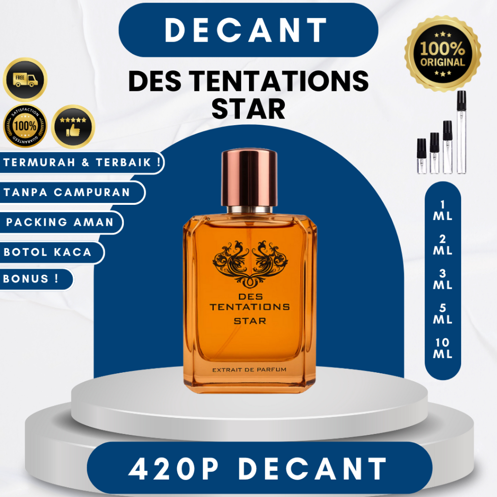 Jual Decant Des Tentations Star Fragrance World Original 1ml 2ml 3ml ...