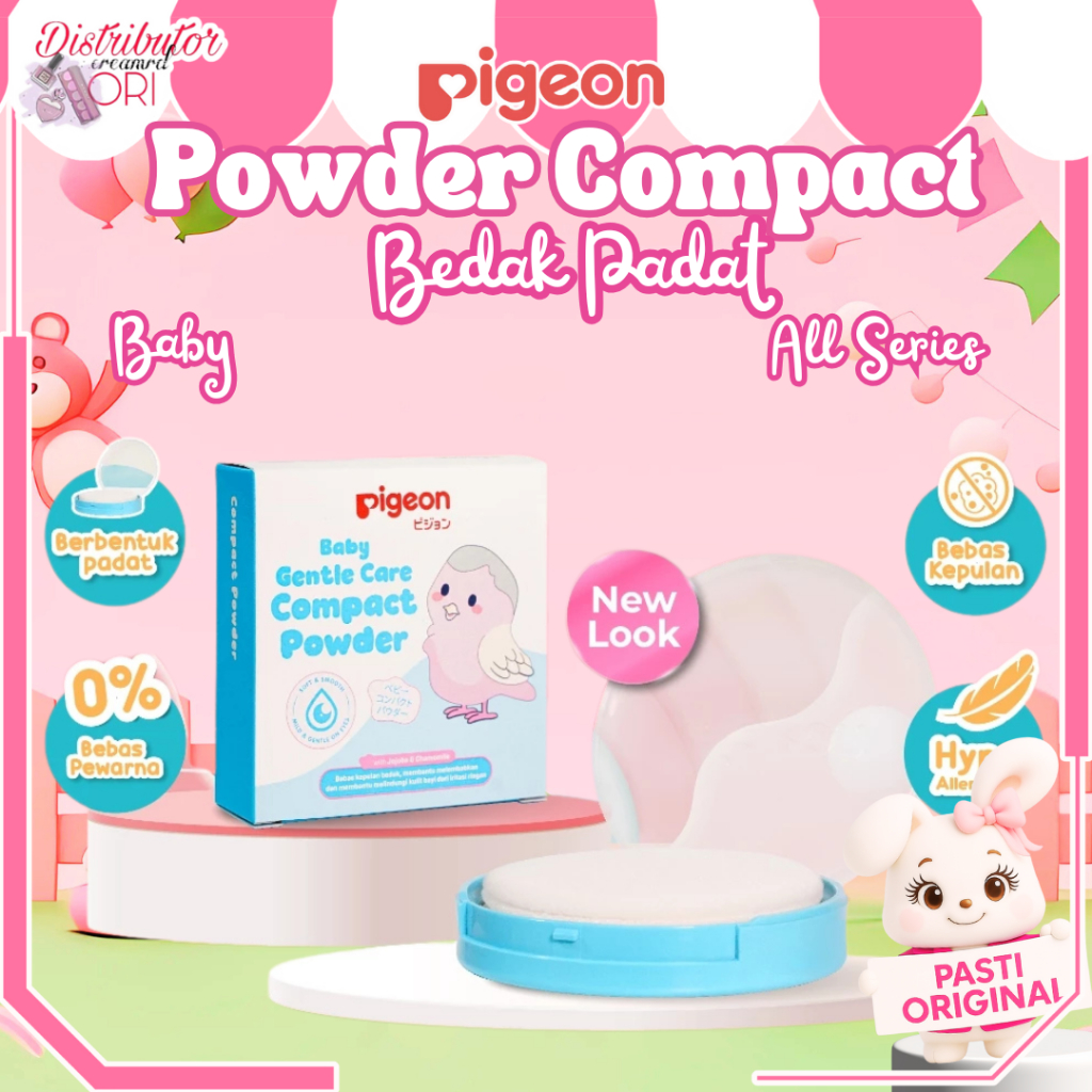 Jual Pigeon baby powder compact Bedak Padat Bayi | ORIGINAL |BPOM ...