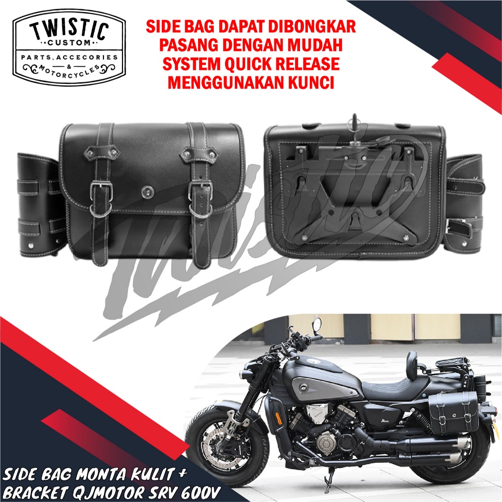Jual Side Bag Saddle Bag Saddlebag Monta Tas Kulit Samping Pannier ...