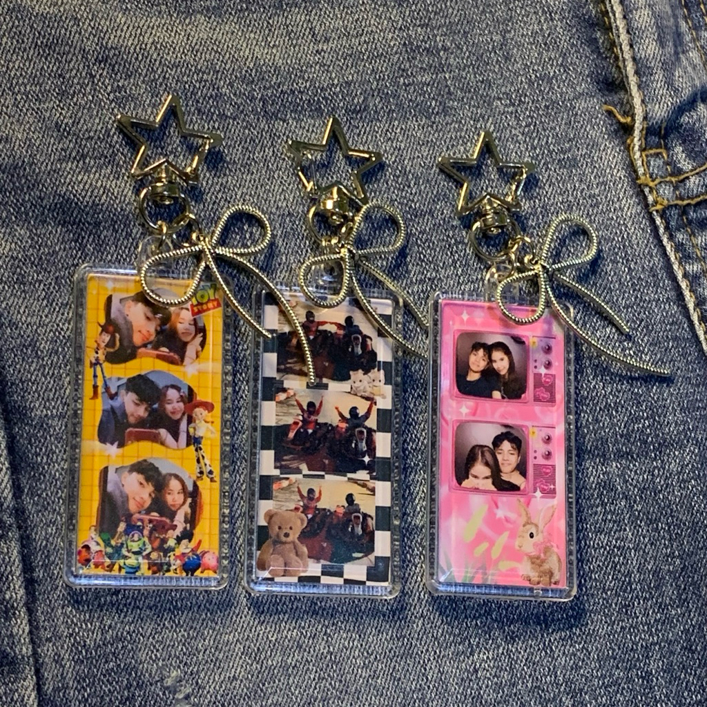Jual zaarchain|custom photo strip keychain | gantungan kunci foto ...