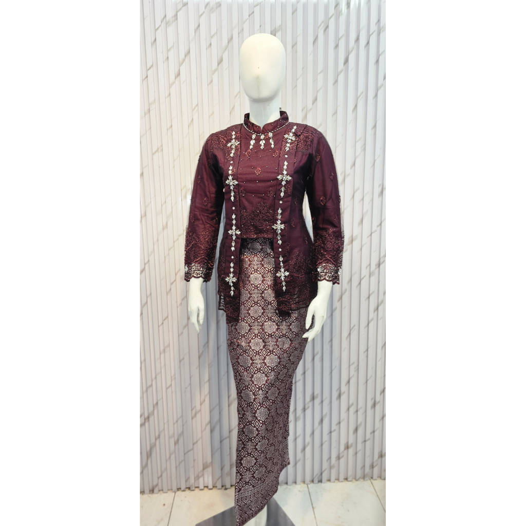 Jual Set Kebaya Kutu Baru Hijab Songket Wisuda Terbaru Modren Look ...