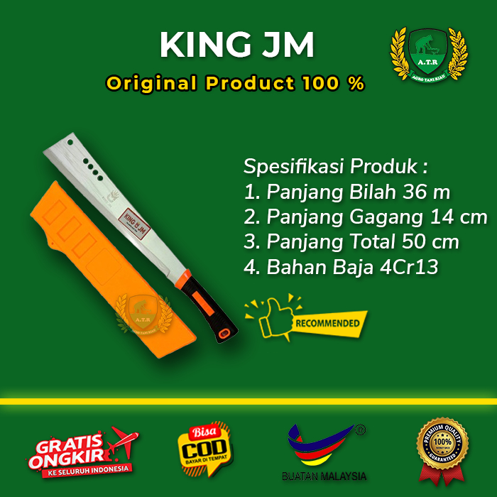 Jual PARANG KING JM ORIGINAL 18 INC MALAYSIA - KHUSUS TANDAN DAN BUAH ...