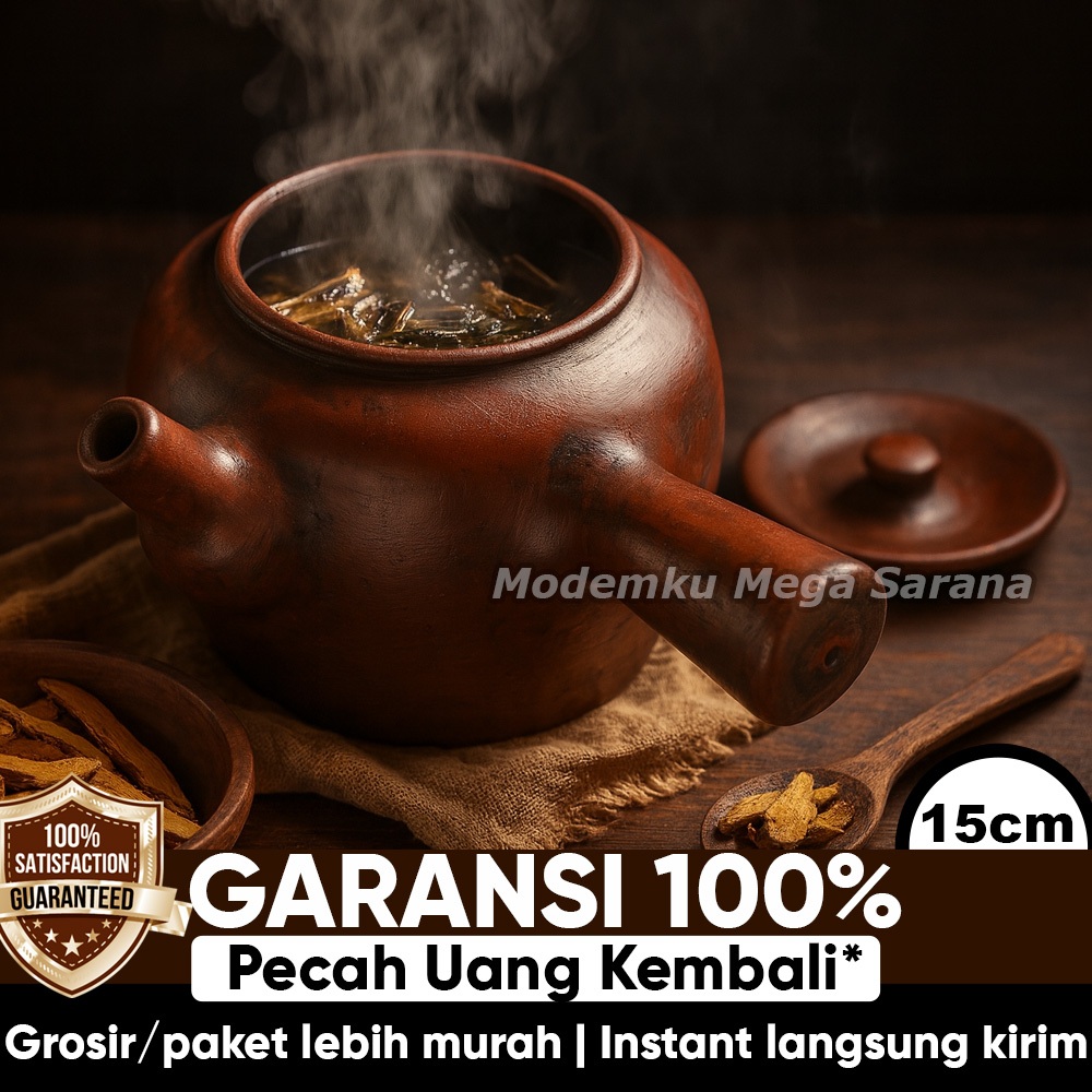 Jual Gerabahku | Kriuk Jamu Tanah Liat Gerabah Teko Rebus Jamu Godog ...