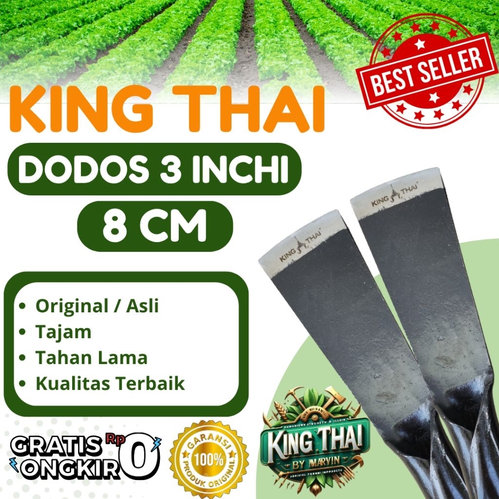 Jual Dodos Sawit KING THAI 3 Inci (8 cm) - Alat Panen Sawit Tajam, Awet ...