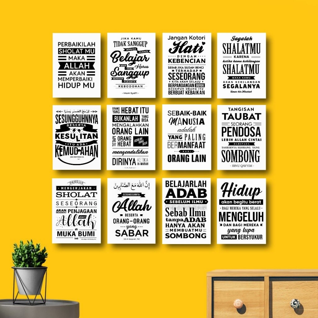 Jual Hiasan Dinding Quotes Motivasi Poster Dinding Kamar Pajangan Rumah ...