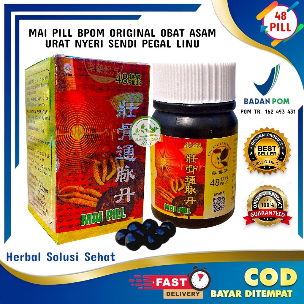 Jual MAI PILL OBAT ASAM URAT BPOM ORIGINAL OBAT HERBAL ASAM URAT ...