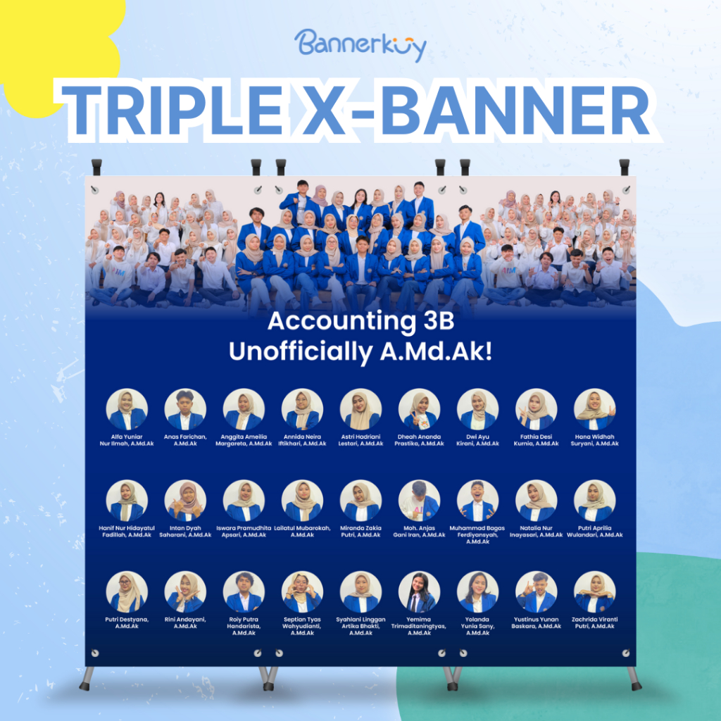 Jual Triple X Banner Sidang Wisuda Murah | 180x160 cm | FREE Lakban ...