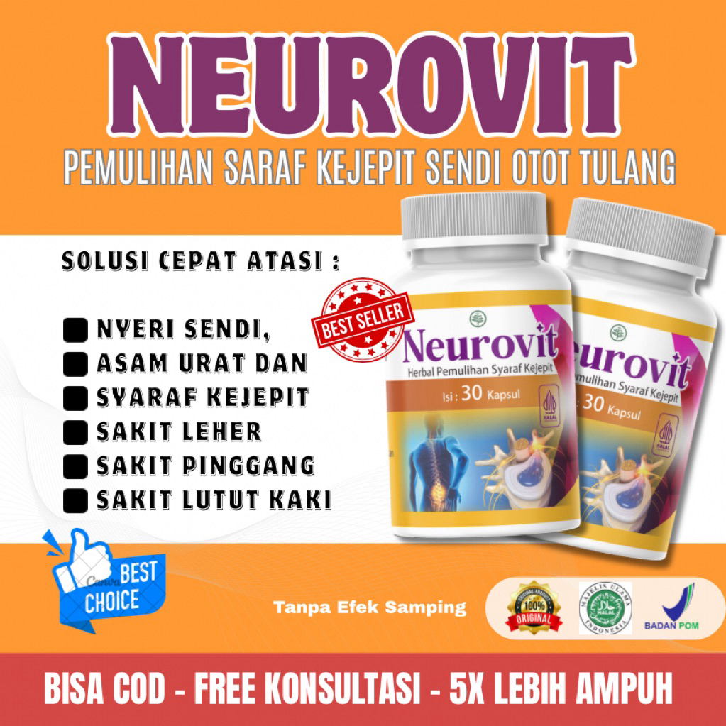 Jual NEUROVIT - Herbal Alami Untuk Syaraf Kejepit Pereda nyeri syaraf ...