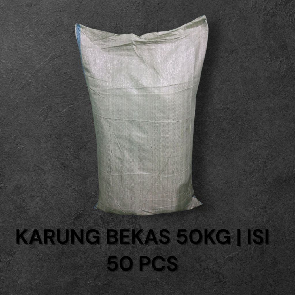 Jual karung bekas 50kg untuk isi puing dan tanah | isi 50pcs | Shopee ...