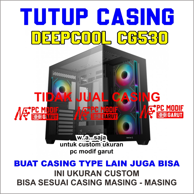 Jual SIDE PANEL CASING PC deepcool CG530 HANYA TUTUPNYA SAJA | Shopee ...