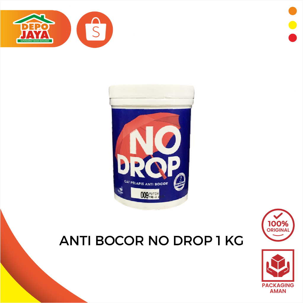 Jual CAT TEMBOK ANTI BOCOR NO DROP 1 KG | Shopee Indonesia