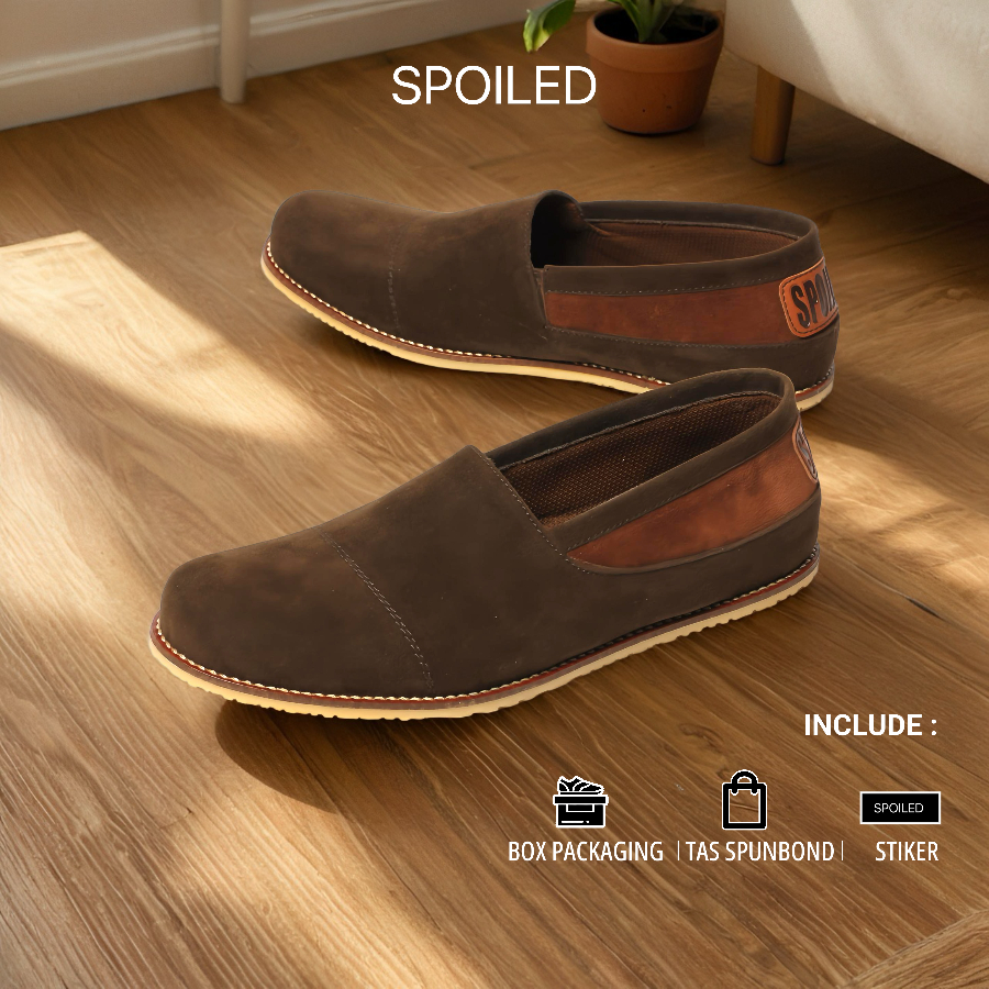 Jual Sepatu Pria Maori Aotea Casual Bahan Suede Bludru Spon Jersey ...