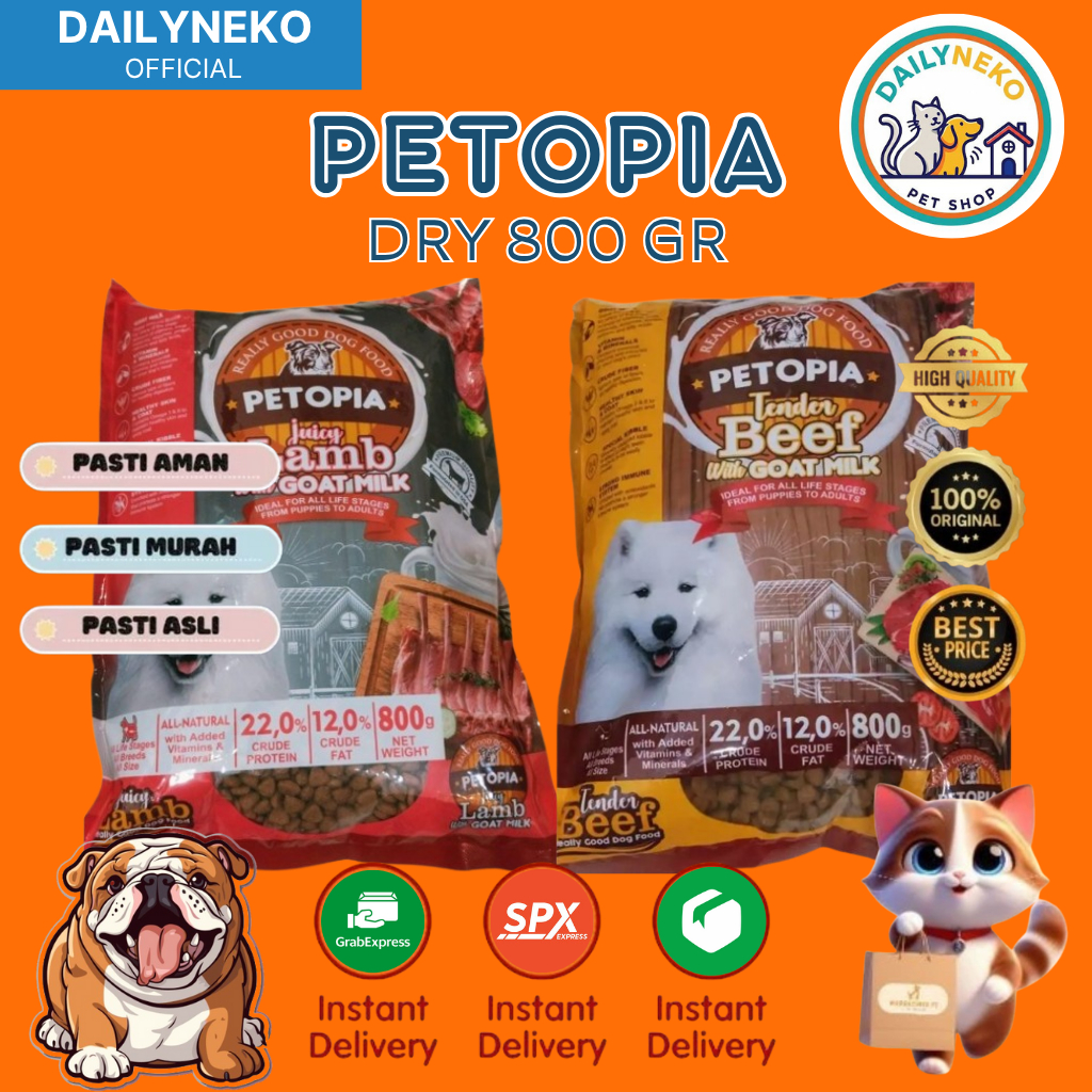 Jual MAKANAN ANJING PETOPIA BEEF & LAMB 800GR FRESHPACK / PETOTIA DOG ...