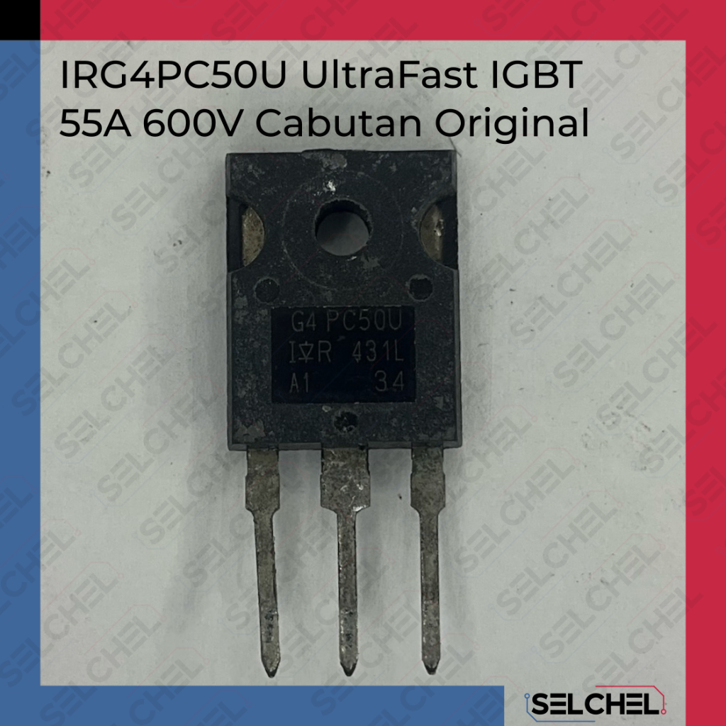 Jual IRG4PC50U UltraFast IGBT 55A 600V Cabutan Original Komponen Power ...