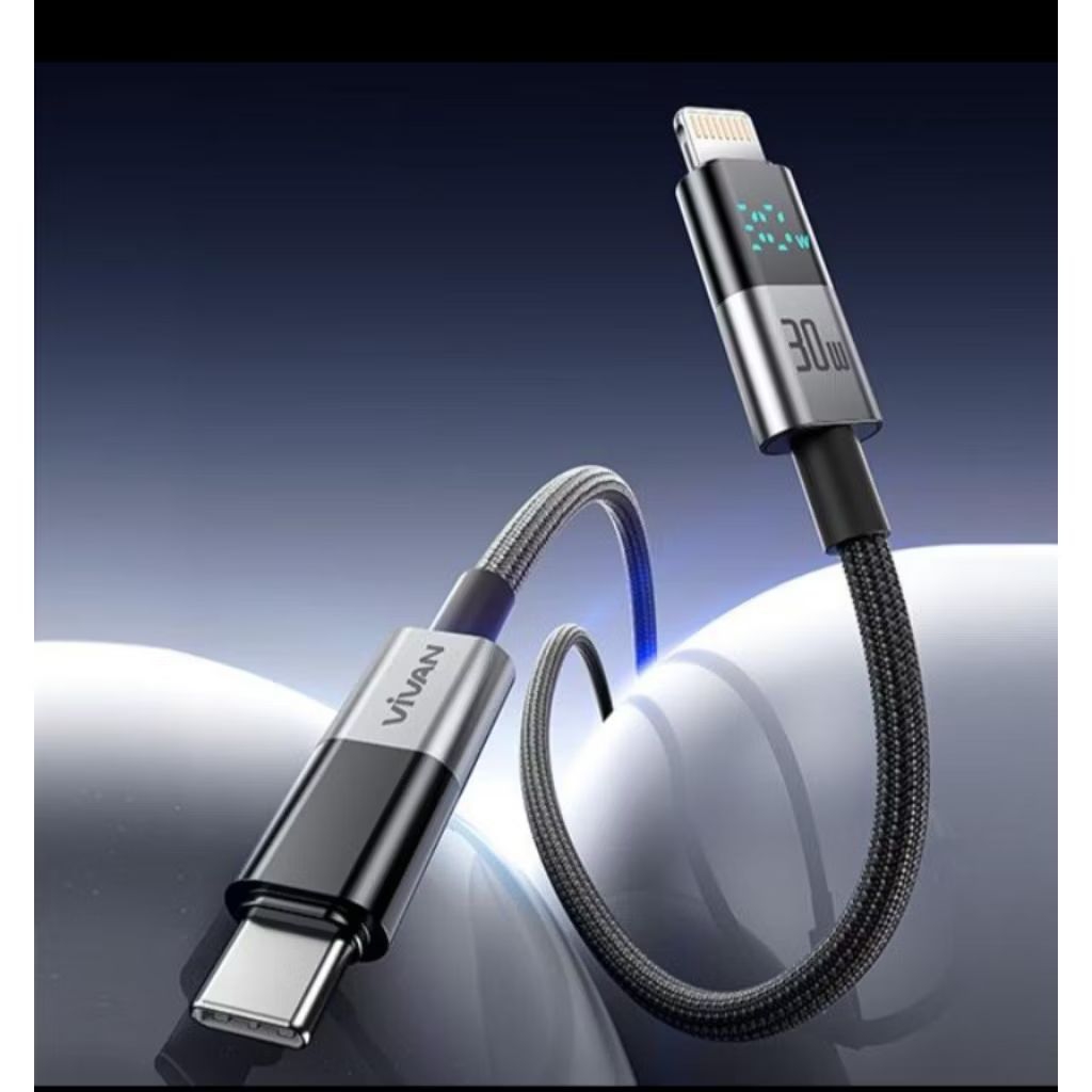 Jual Cable Data VIVAN Type-C to Lightning VKD-CL100 30W PD Quick Charge ...