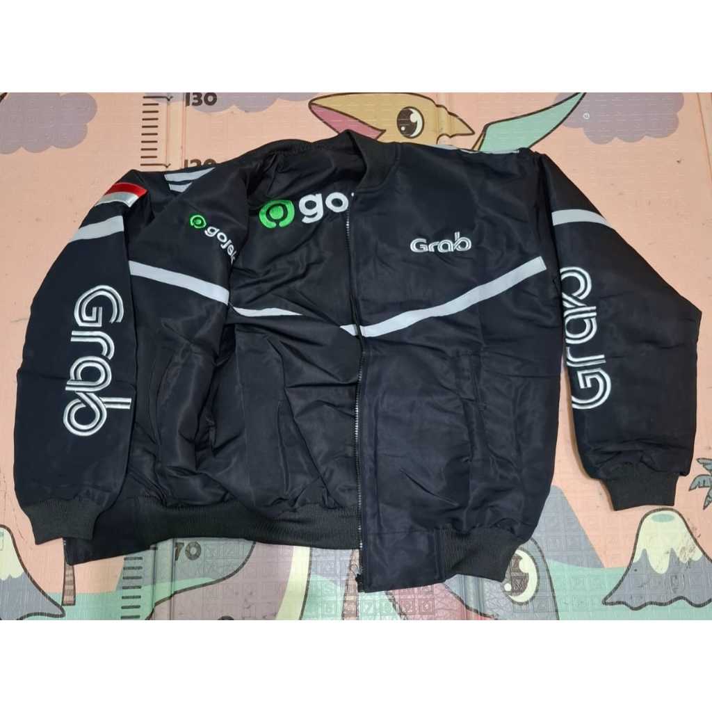Jual JACKET BLACK BOLAK BALIK GOJEK GRAB READY M-6XL SESUAI GAMBAR REAL ...