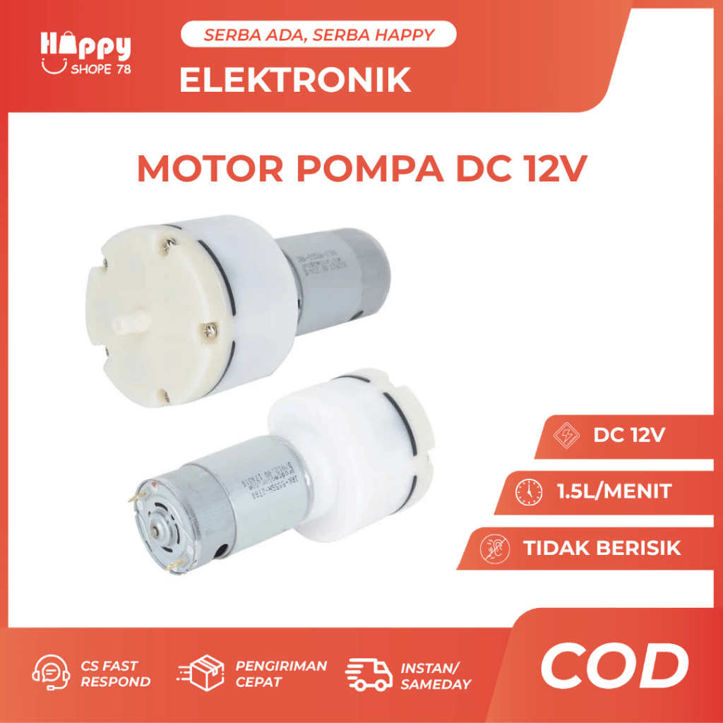 Jual DC 12V Mini Air Vacuum Pump Pompa Vakum Udara Angin Kuat Tekanan ...