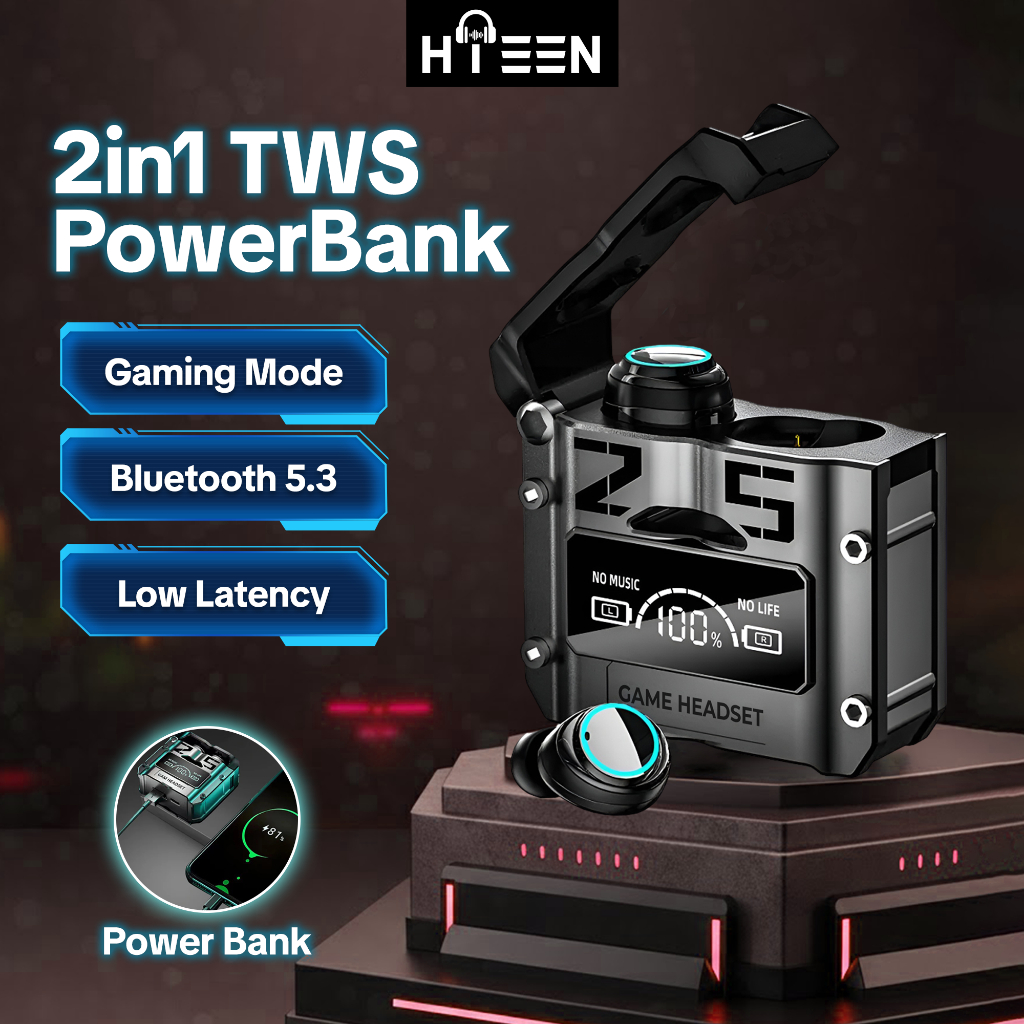 Jual 【COD】Hieen M25 TWS handset bluetooth bass super Gaming Headphone ...