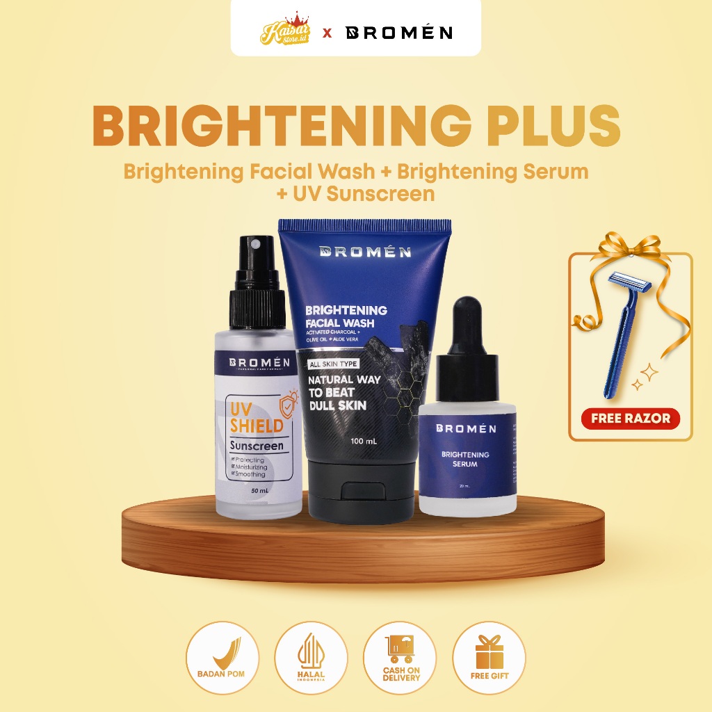 Jual BROMEN Paket Brightening Plus - Paket Mencerahkan Wajah dan ...