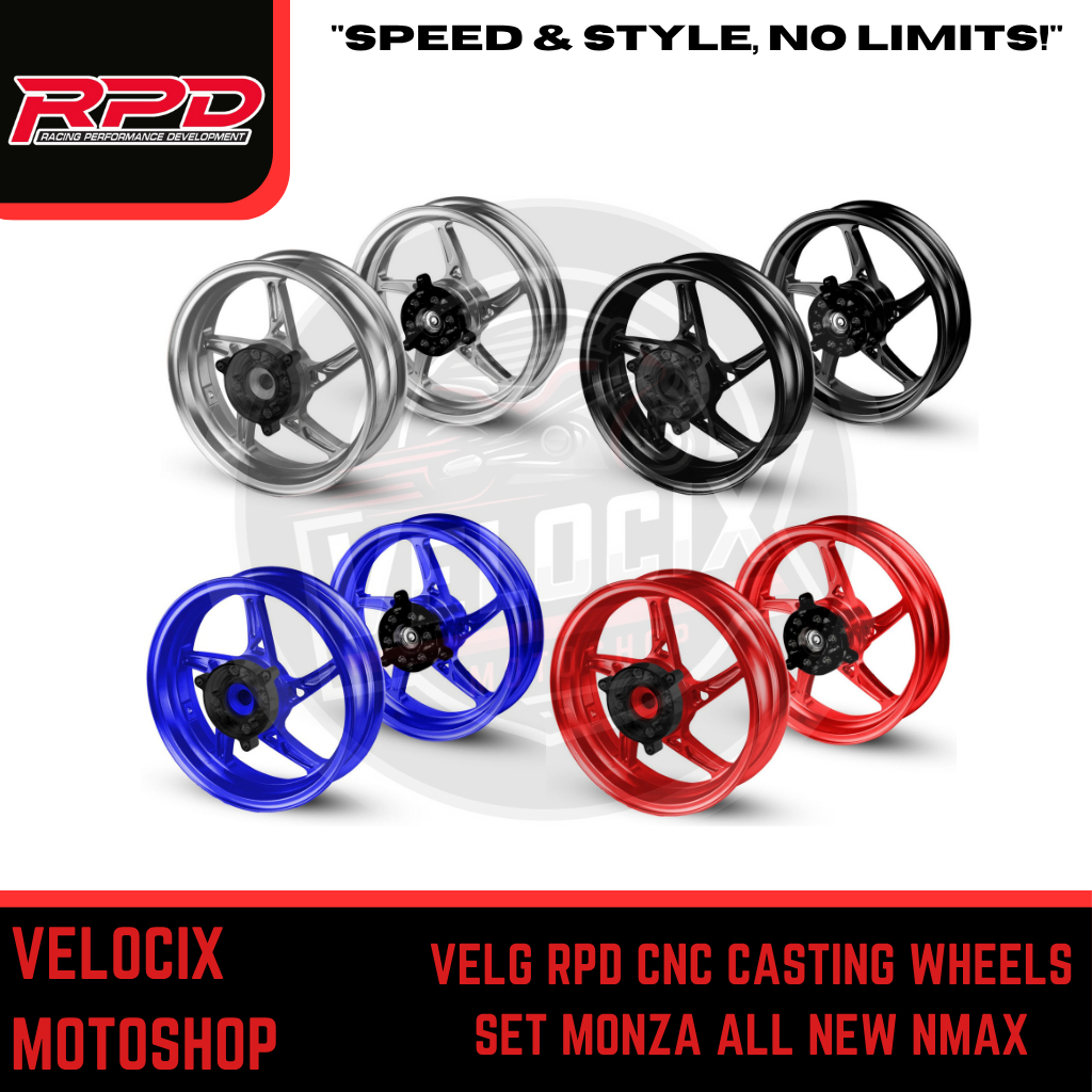 Jual Velg RPD CNC Casting Wheels Set Monza All New NMAX | Shopee Indonesia