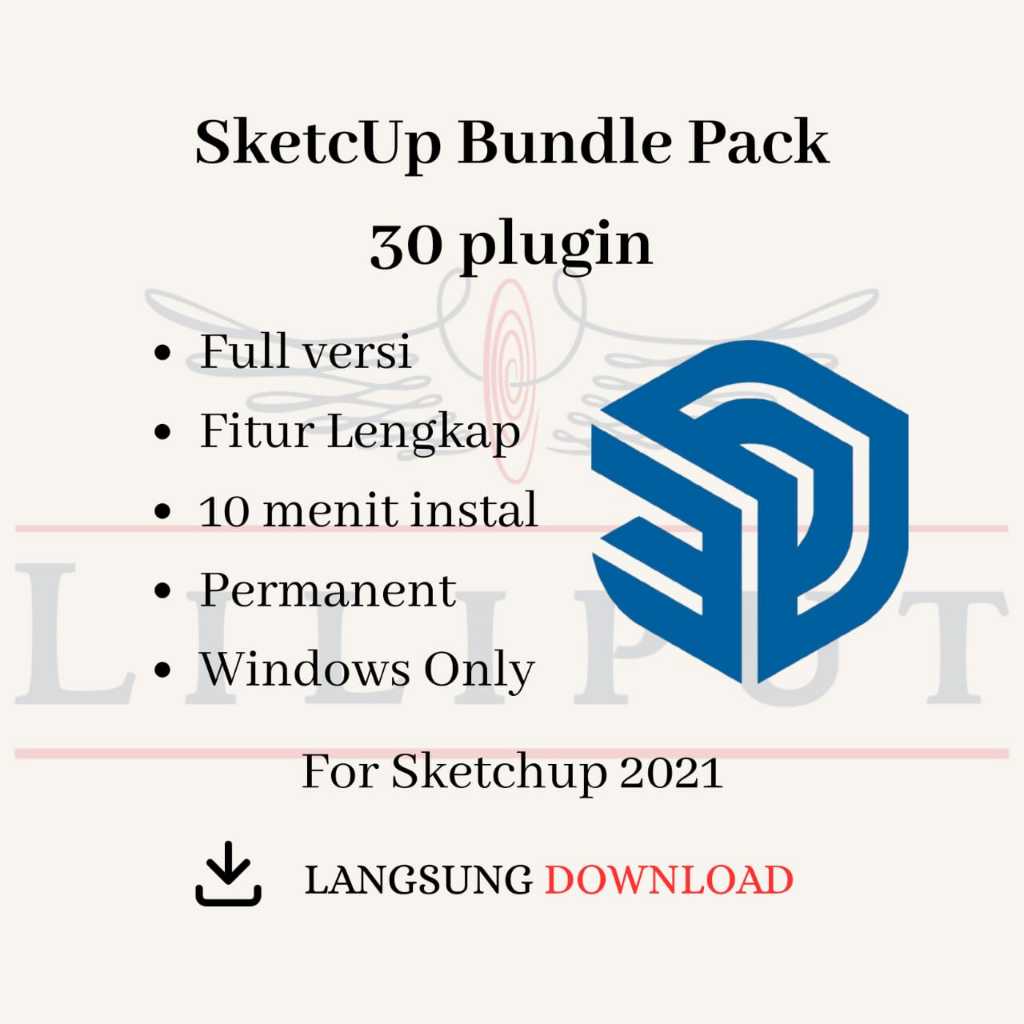 Jual Plugin Pack SketchUp Pro 2021 Super Lengkap Full Versi Permanen ...