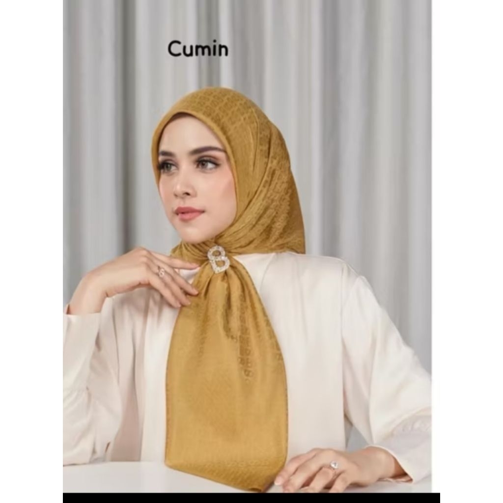 Jual buttonscarves everyday tapis embossed cumin baru lengkap box ...