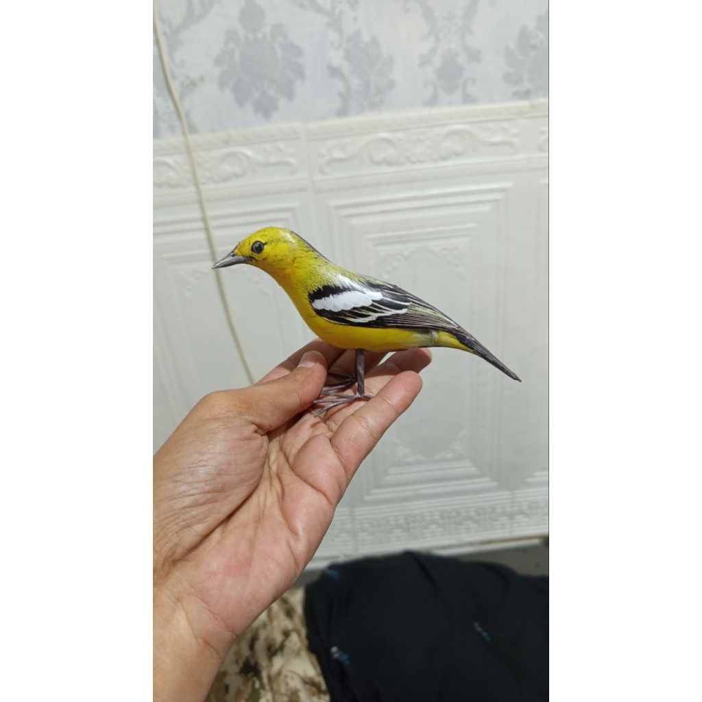 Jual jontrot burung cipoh patung dekorasi taman manuk sirtu mirip asli ...