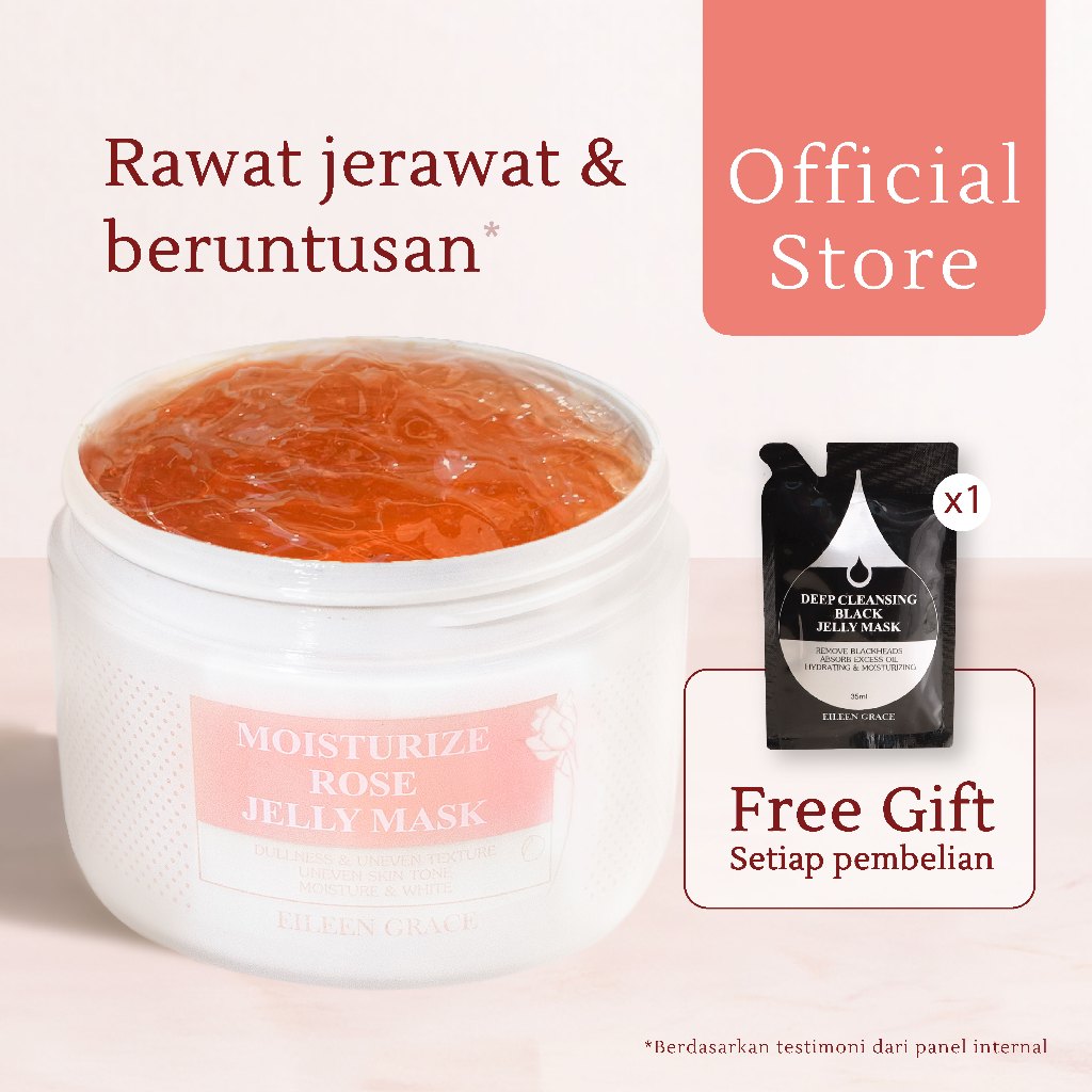 Jual EILEEN GRACE - Moisturize Rose Jelly Mask 300 ml | Masker Wajah ...