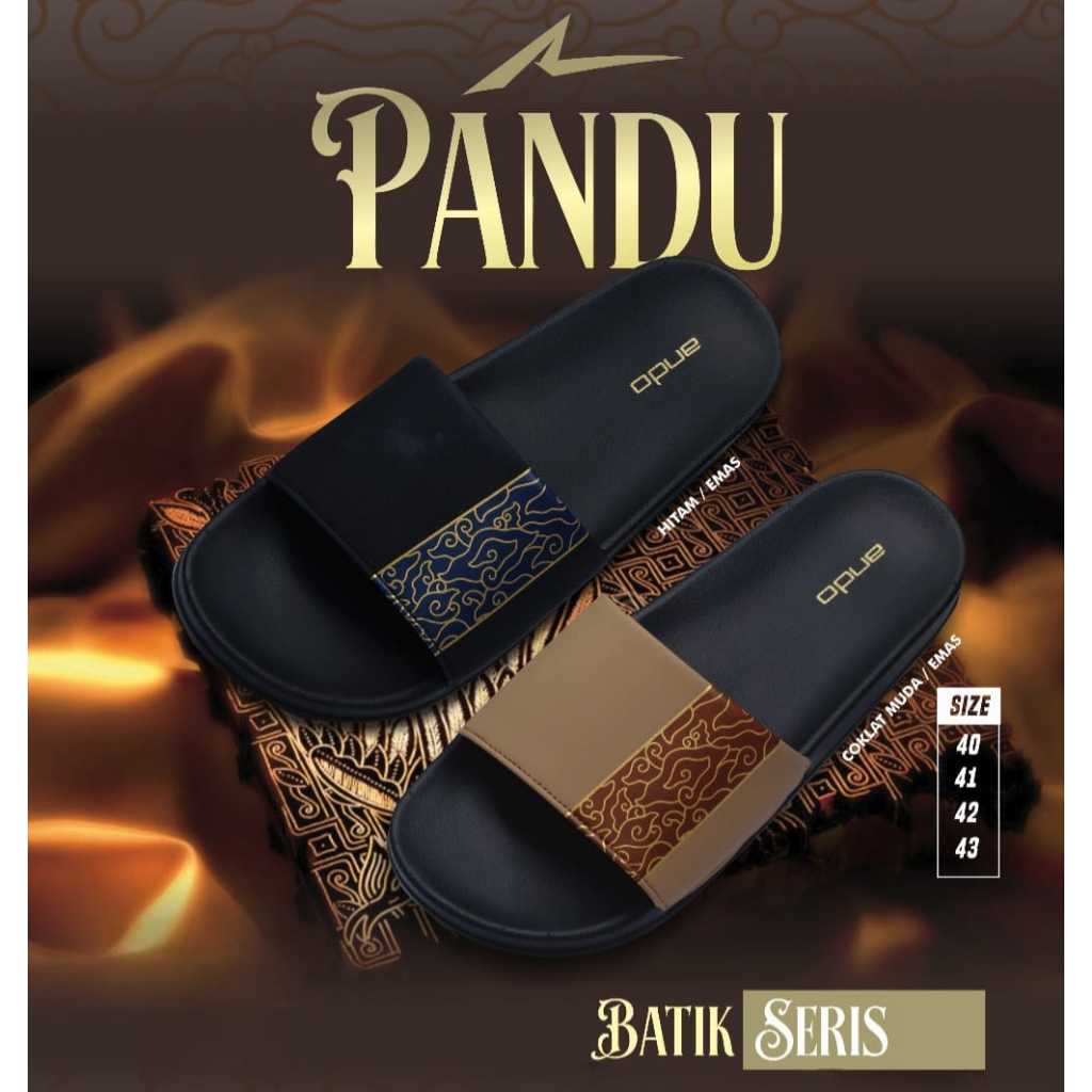 Jual Ando Pandu Sandal Slide Pria Batik Serie's Sendal Slop Cowok ...