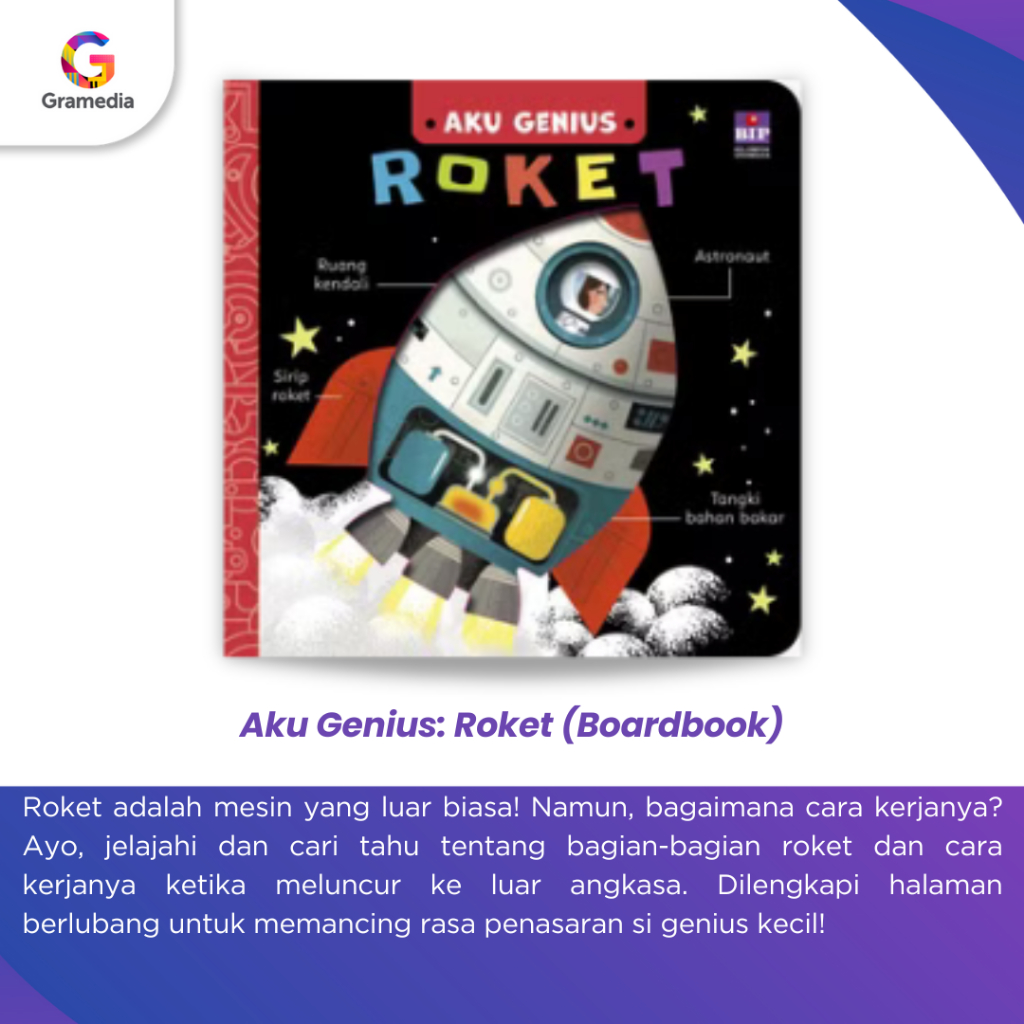 Jual Gramedia Bandung TSM - Aku Genius: Roket (Boardbook) | Shopee ...