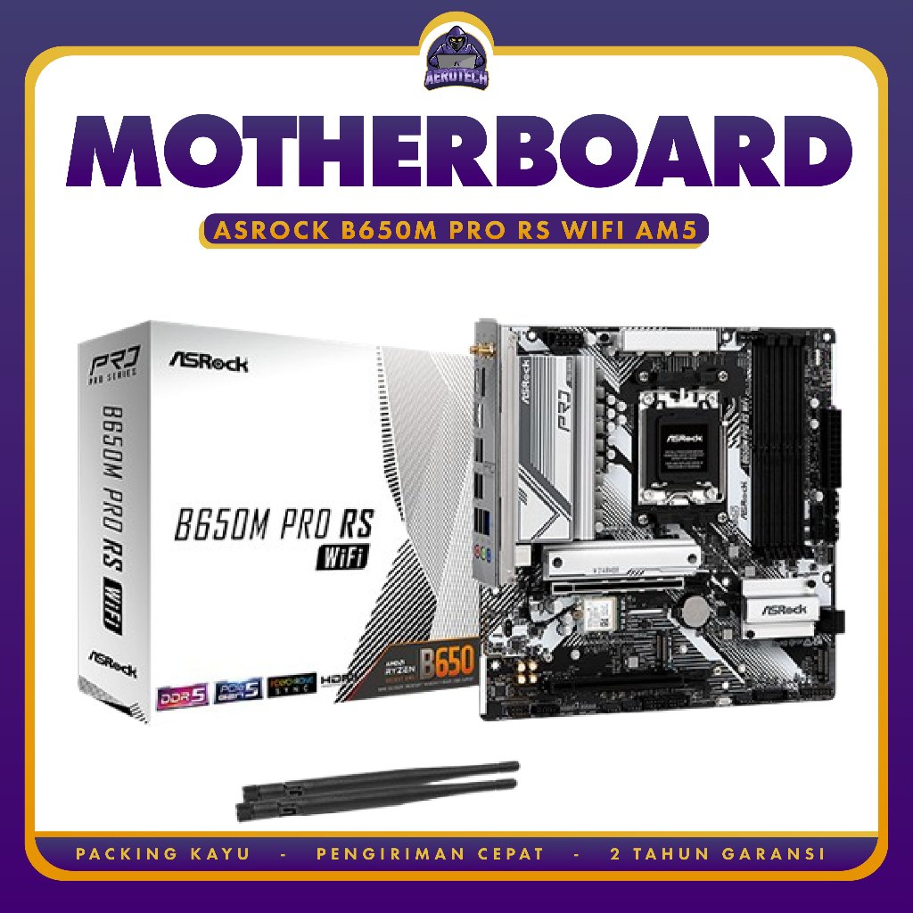Jual ASROCK B650M PRO RS WIFI AM5 DDR5 GARANSI RESMI | Shopee Indonesia