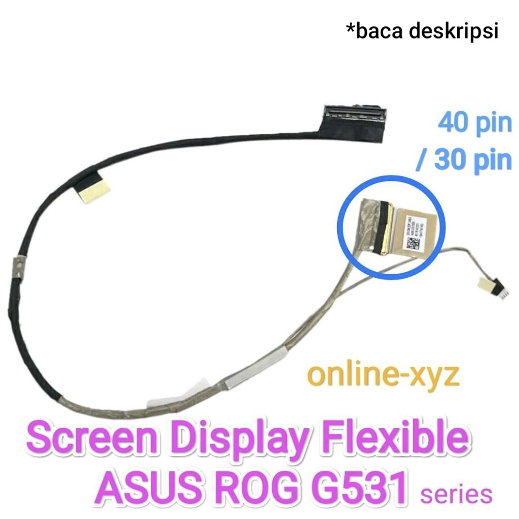 Jual kabel flexible Lcd lvd led ASUS Rog G15 G512 G512L G512LU G512LW ...