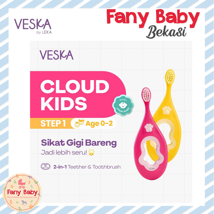 Jual VESKA CLOUD KIDS STEP 1 | SIKAT GIGI ANAK USIA 0-2 TAHUN | Shopee ...