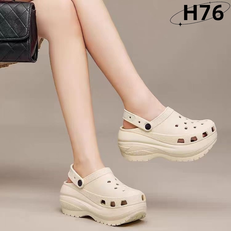Jual H76 Sandal Jelly Fuji Sandal Baim Wanita Slip On Sandal Wedges ...