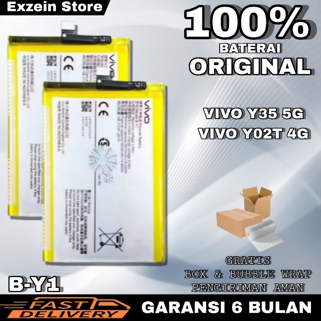 Jual BATERAI BATRAI BATTERY BATU BATRE VIVO Y35 5G / Y02T 4G B-Y1 B Y1 ...