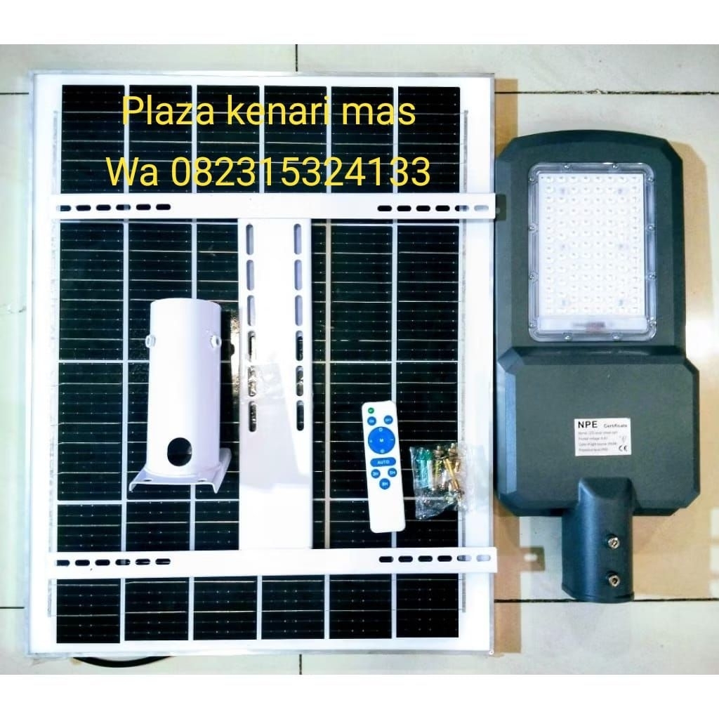 Jual Lampu Jalan PJU Solar Panel Besar 2in1 200 Watt Tenaga Surya Lampu ...