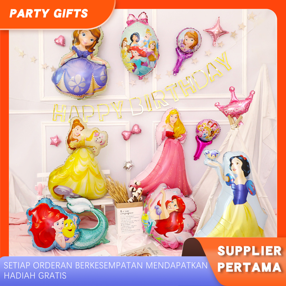 Jual Balon Foil Katakter Princes Jumbo Balon Foil Karakter Princess ...