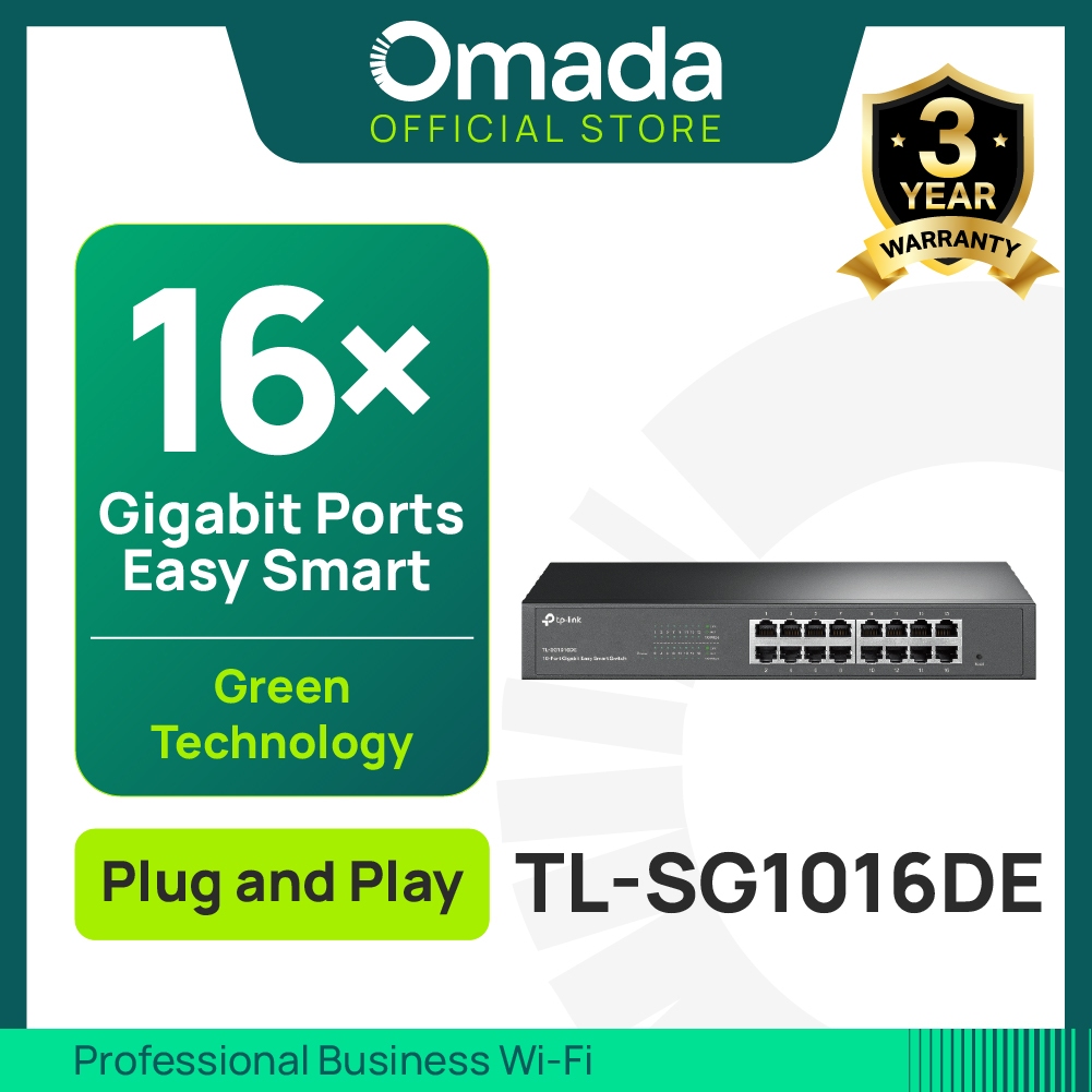 Jual TP-LINK OMADA TL-SG1016DE 16-Port Gigabit Easy Smart Switch ...