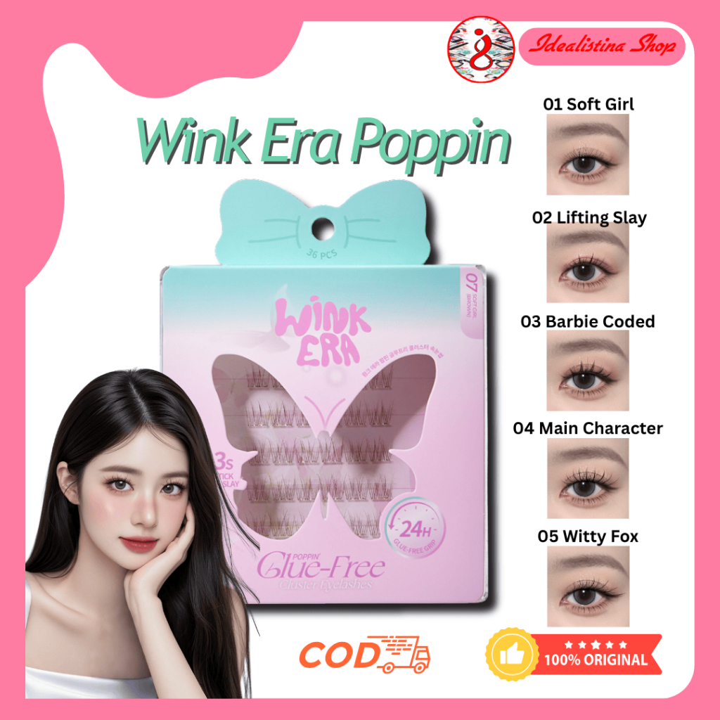 Jual Glamfix Wink Era Poppin Glue-Free Cluster Eyelash | Bulu Mata ...