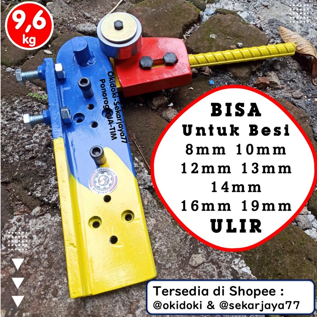 Jual Alat penekuk besi tekuk besi Bending Pembengkok Besi 8 10 12 13 14 ...