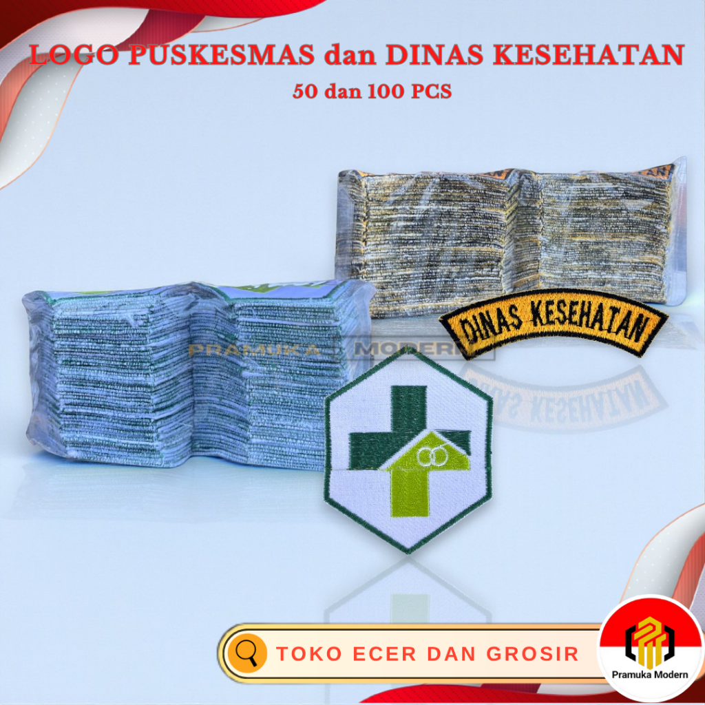 Jual Logo Puskesmas Terbaru dan Dinas Kesehatan (50 dan 100 PCS ...