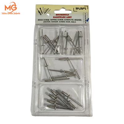Jual GROSIR Paku Rivet Ripet Set 423 440 450 540 isi 24 Pcs HOUSEHOLD ...