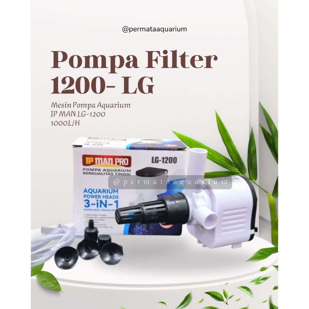 Jual IP MAN PRO LG-1200 : mesin pompa celup Power heads ph filter ...