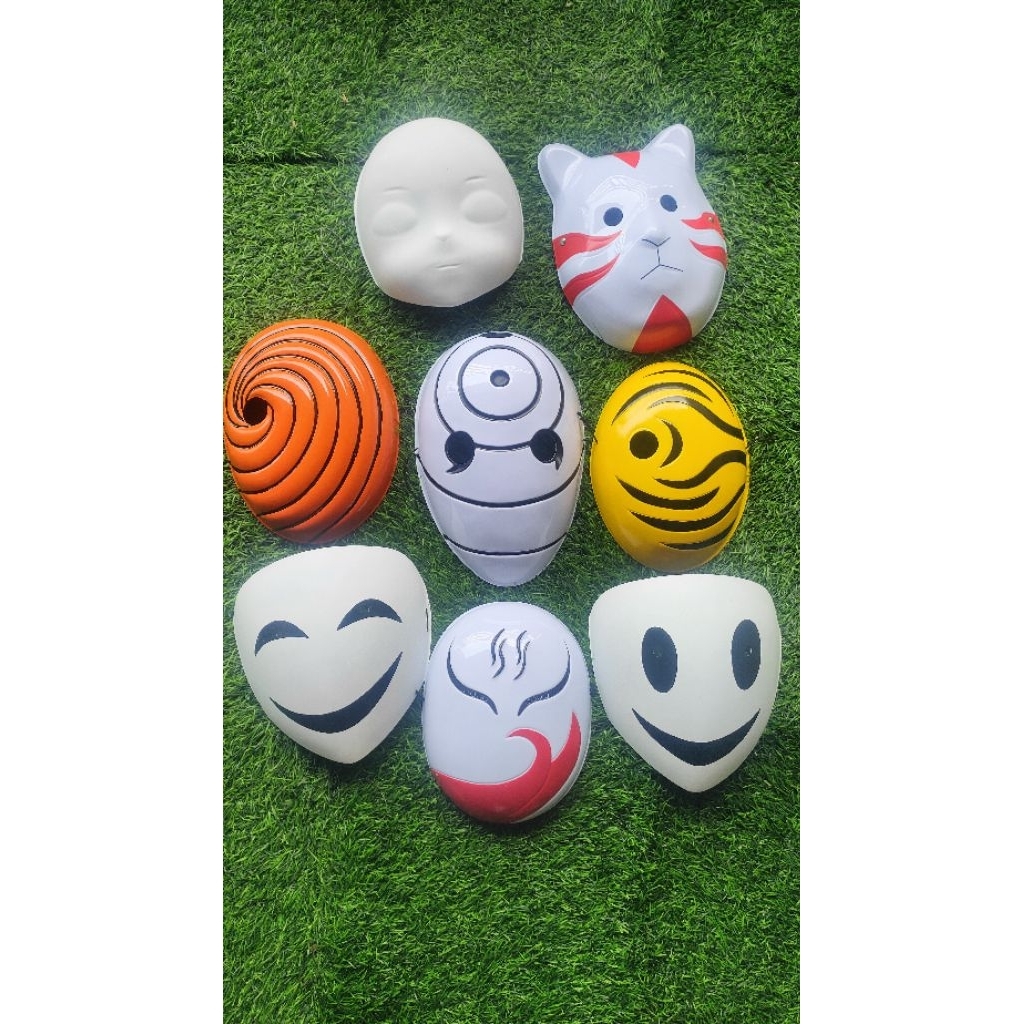 Jual topeng uciha Obito - topeng obito uchiha oranye - topeng Tobi ...